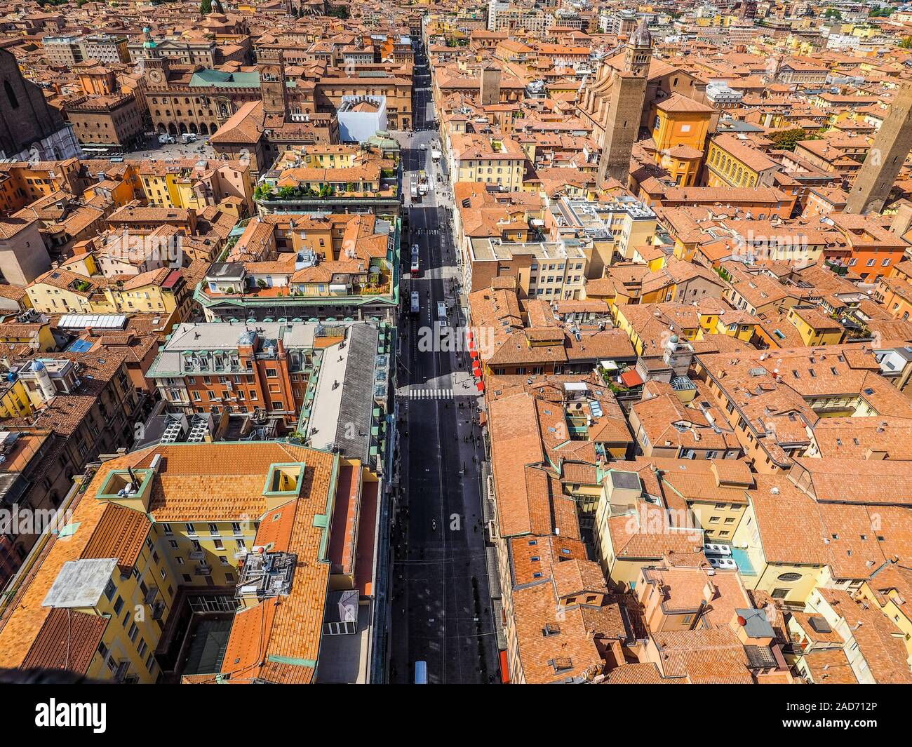 Aerial view of Bologna (hdr Stock Photo - Alamy
