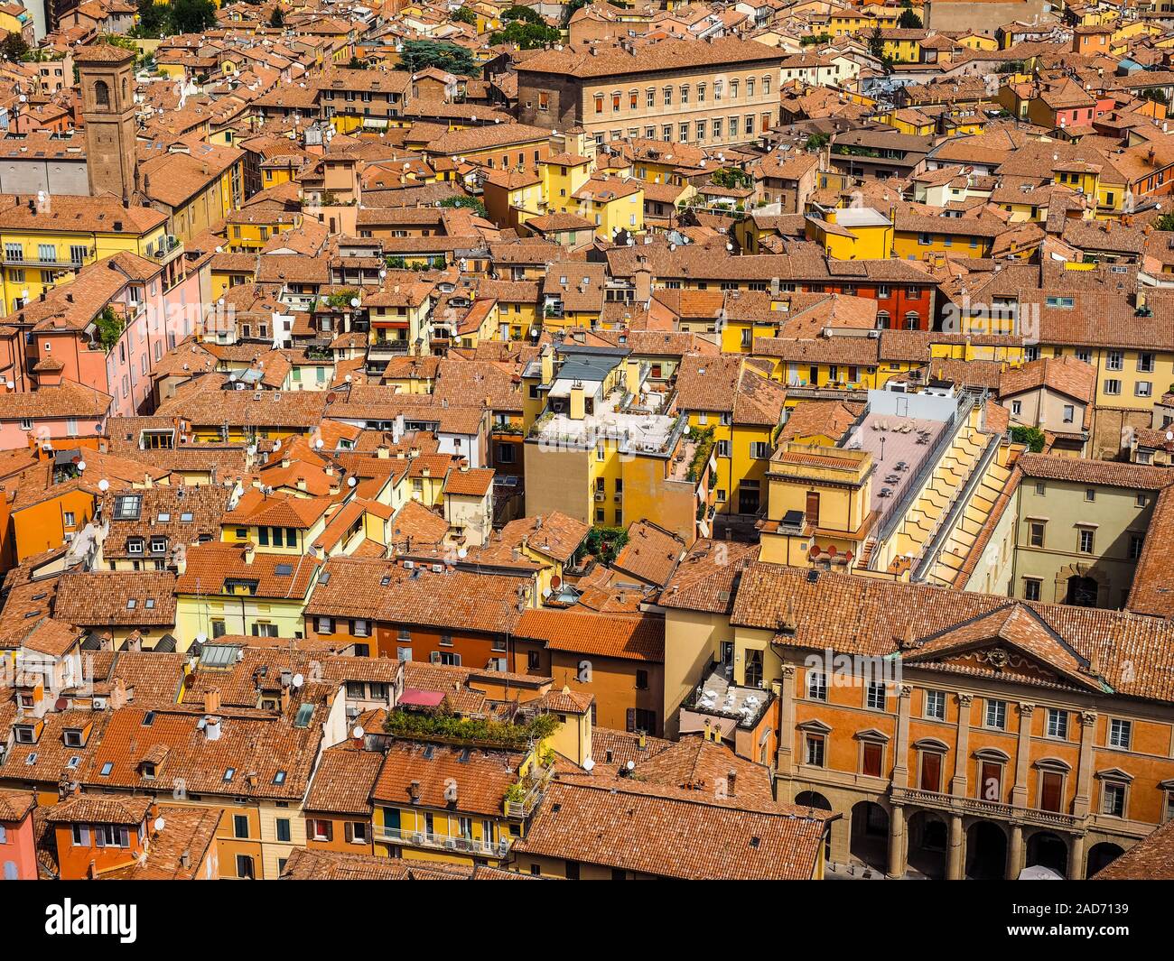 Aerial view of Bologna (hdr Stock Photo - Alamy