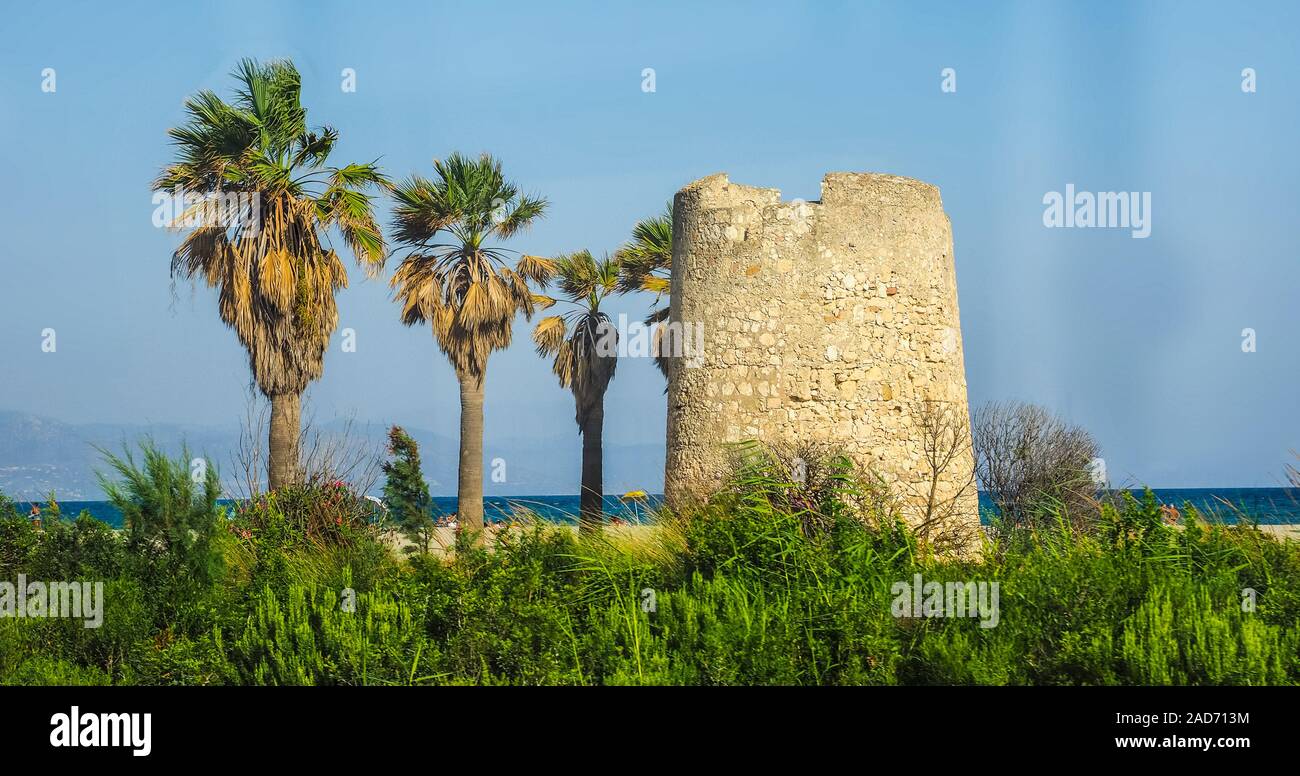 Poetto Beach in Cagliari (hdr) (hdr Stock Photo - Alamy