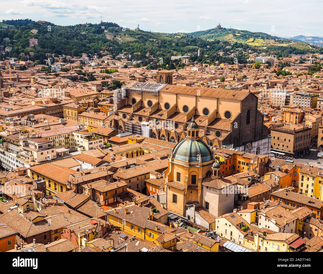 Aerial view of Bologna (hdr Stock Photo - Alamy