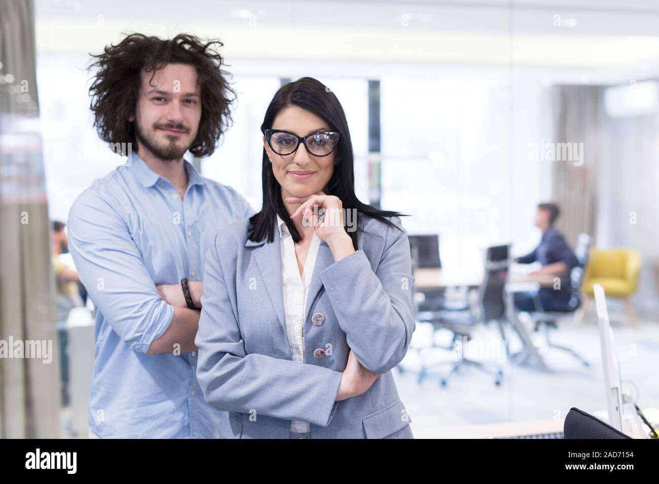 Portrait of successful Business people Stock Photo - Alamy