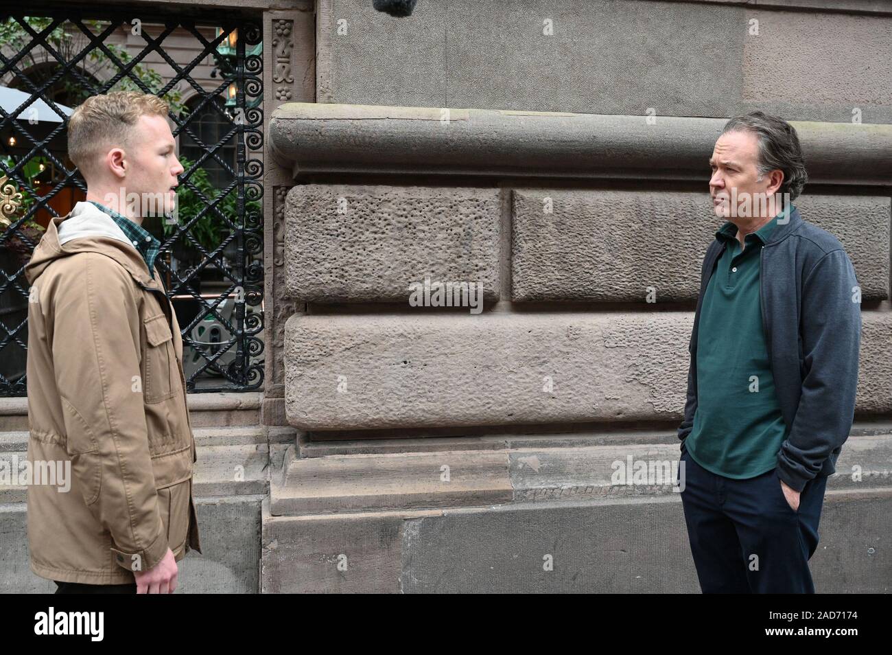 ALMOST FAMILY, from left: Angus O'Brien, Timothy Hutton, 'Risky AF ...