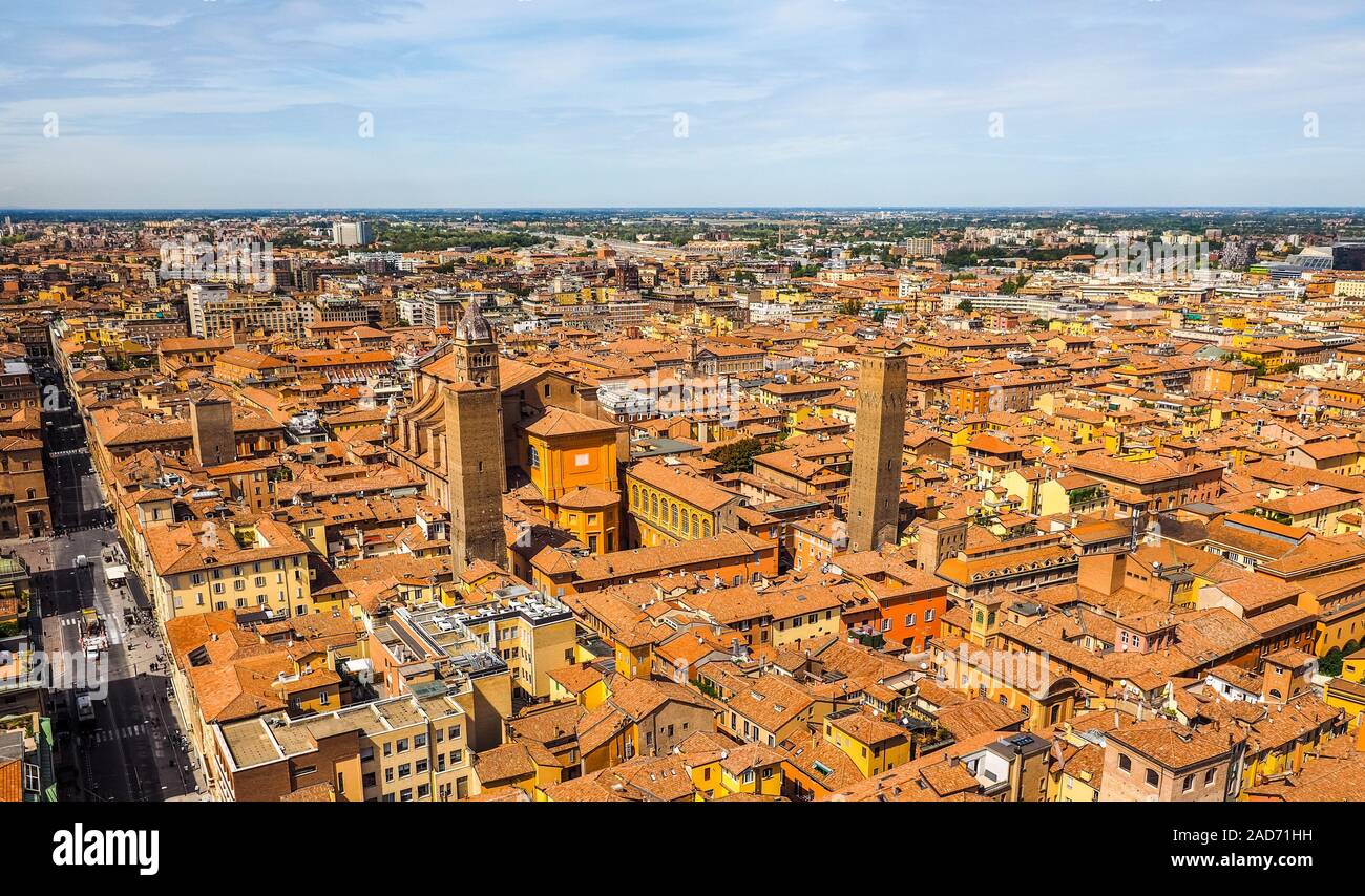 Aerial view of Bologna (hdr Stock Photo - Alamy