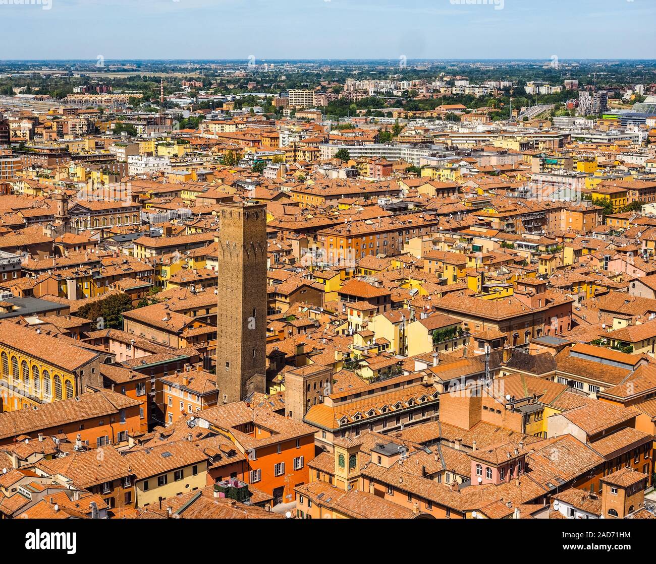Aerial view of Bologna (hdr Stock Photo - Alamy