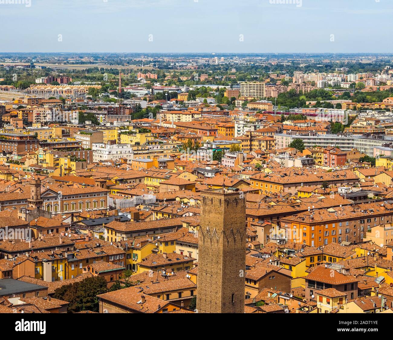 Aerial view of Bologna (hdr Stock Photo - Alamy