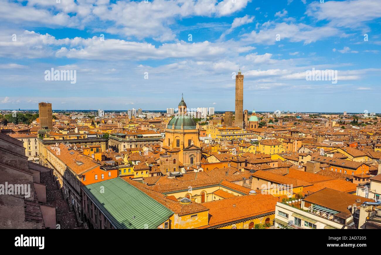 Aerial view of Bologna (hdr Stock Photo - Alamy