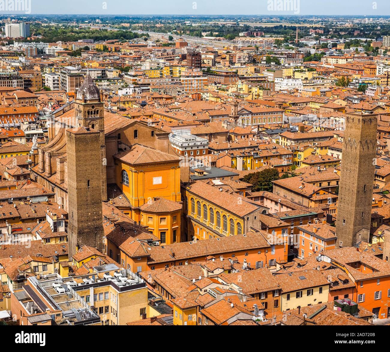 Aerial view of Bologna (hdr Stock Photo - Alamy