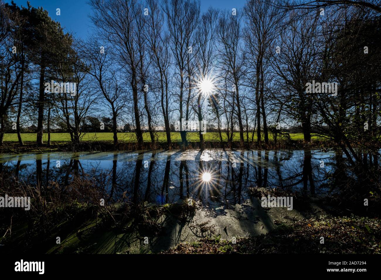 Dell quay and Chichester canal on a sunny day Stock Photo - Alamy