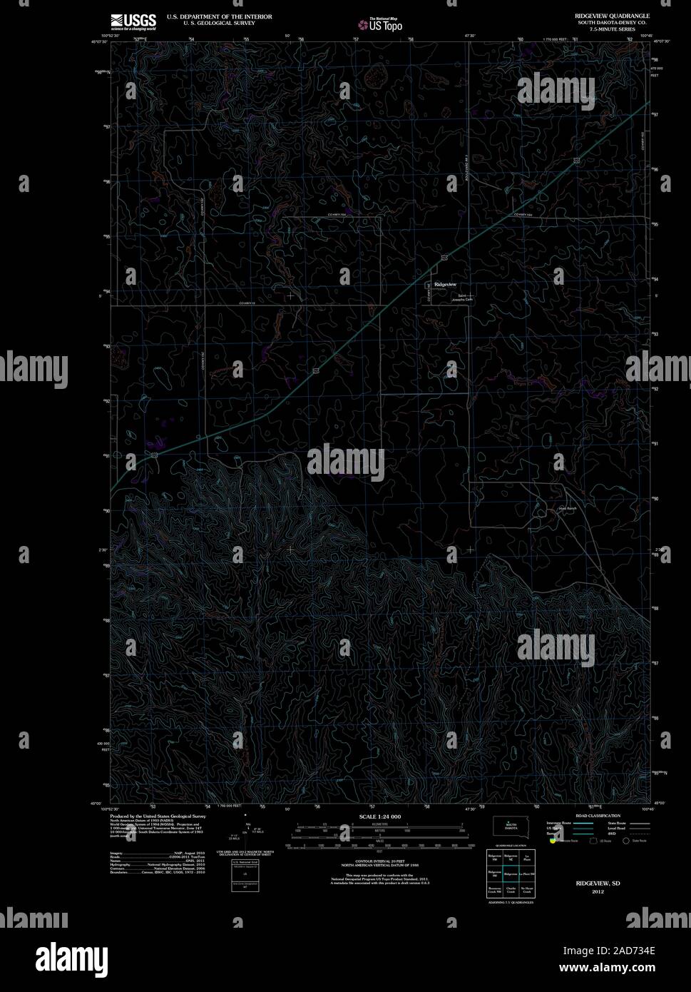 Map of ridgeview hi-res stock photography and images - Alamy