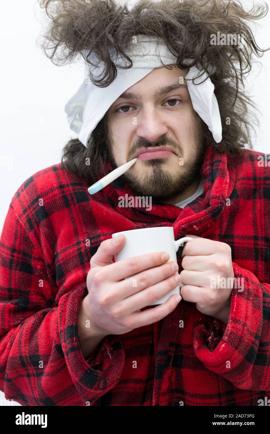 Person with fever hi-res stock photography and images - Alamy