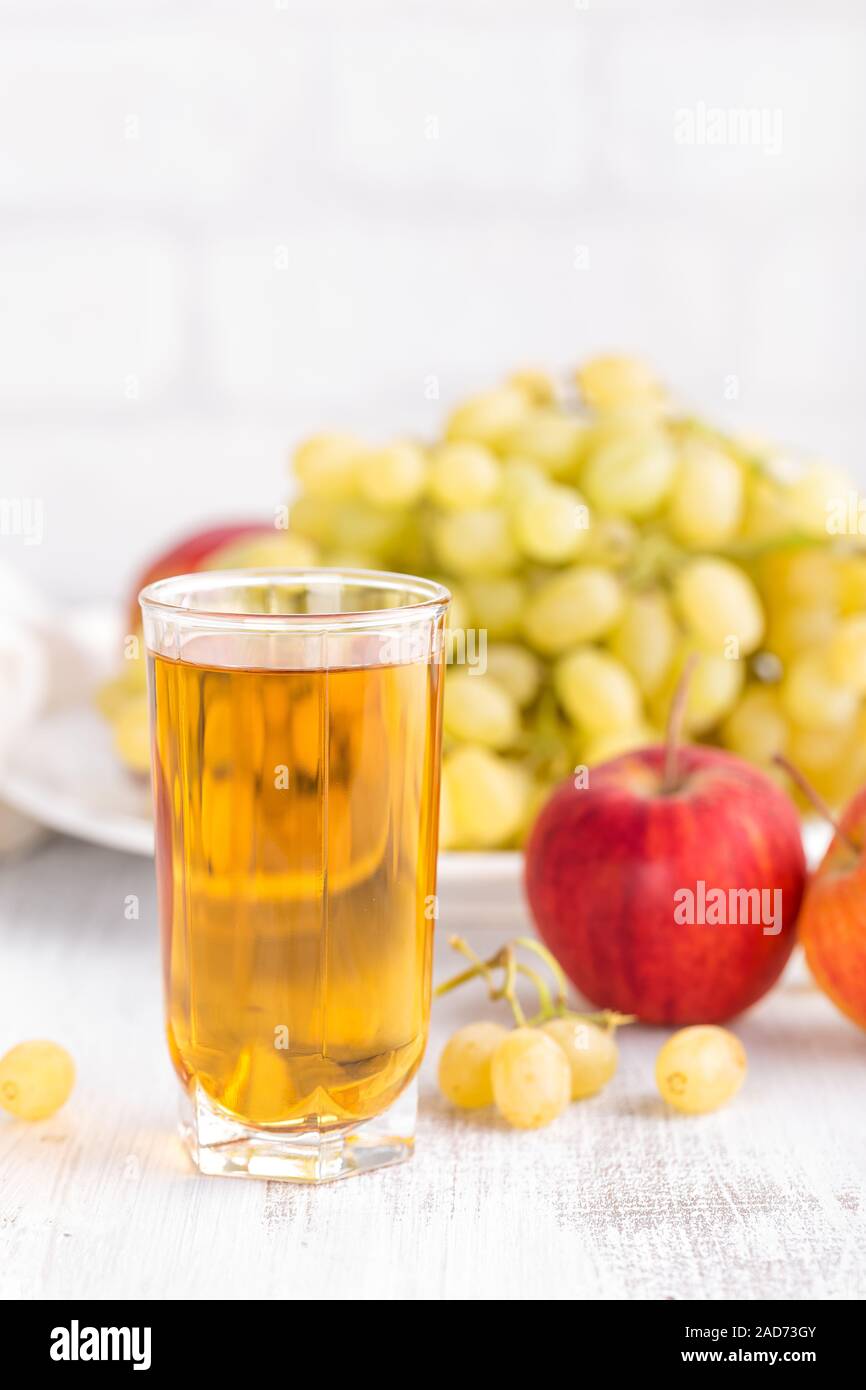 Grape and apple juice Stock Photo - Alamy