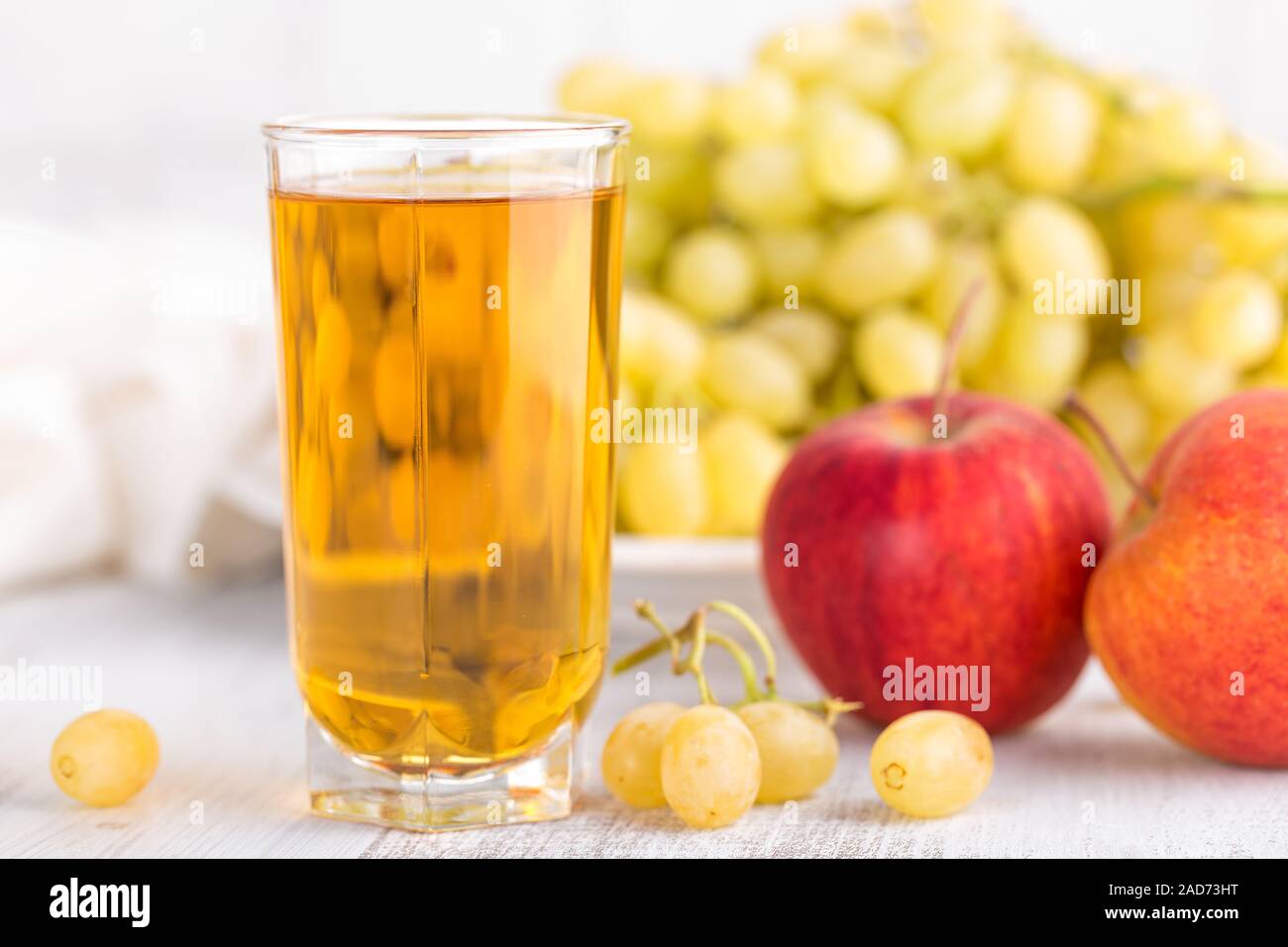 Grape and apple juice Stock Photo - Alamy