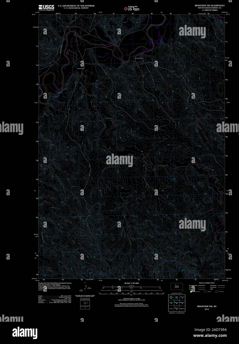 Map of ridgeview hi-res stock photography and images - Alamy