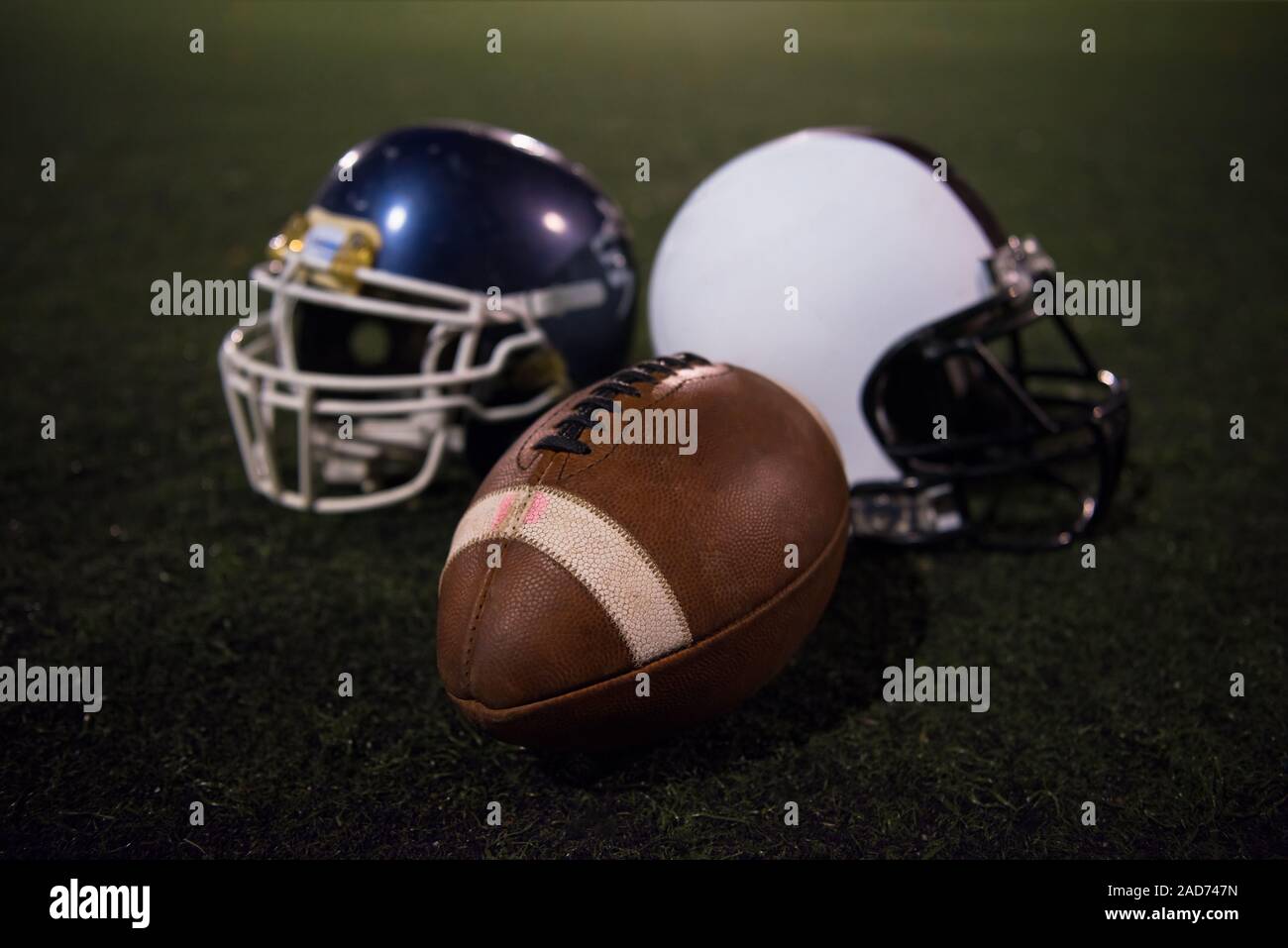 Leather football helmets hi-res stock photography and images - Alamy