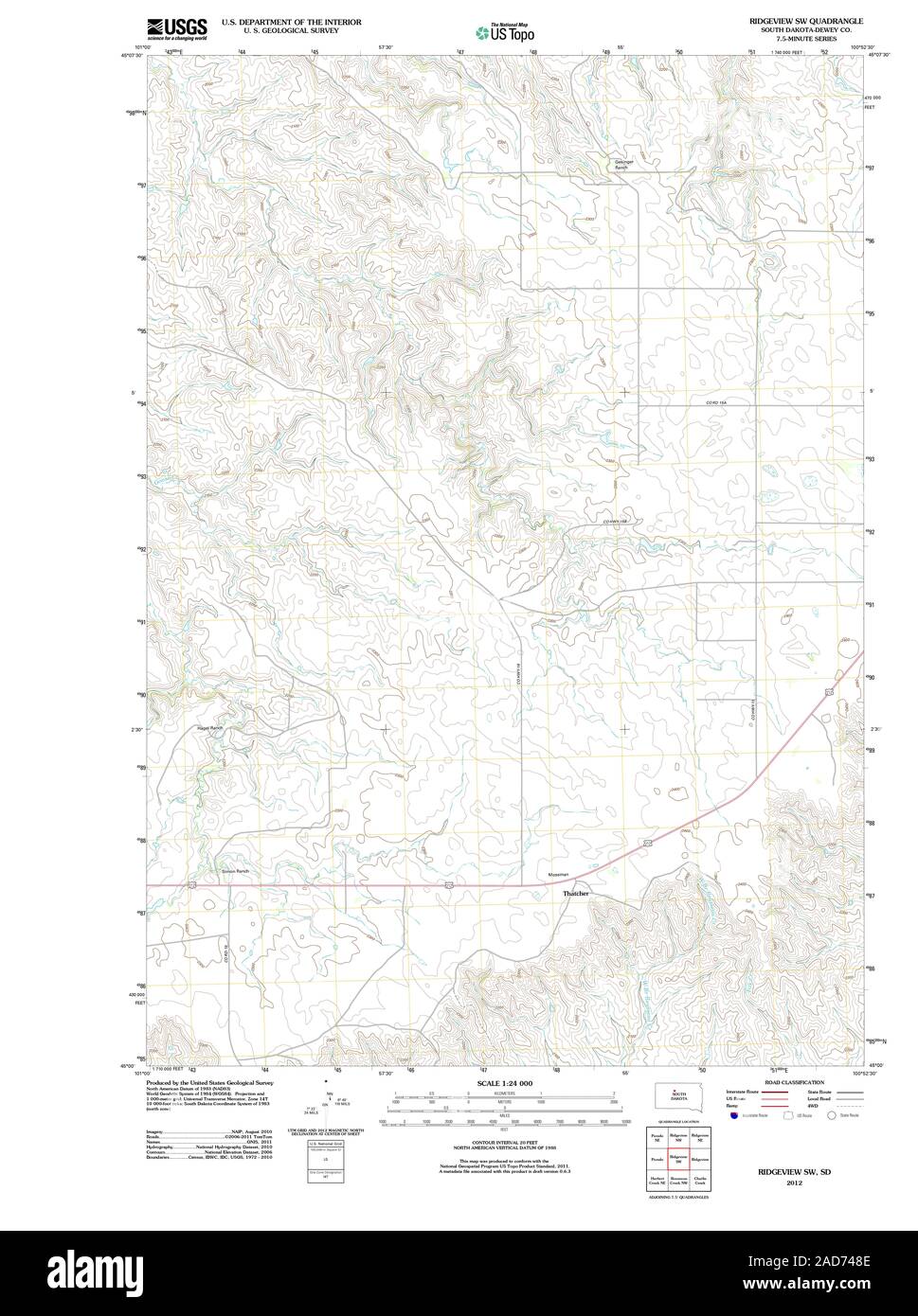 Map of ridgeview hi-res stock photography and images - Alamy