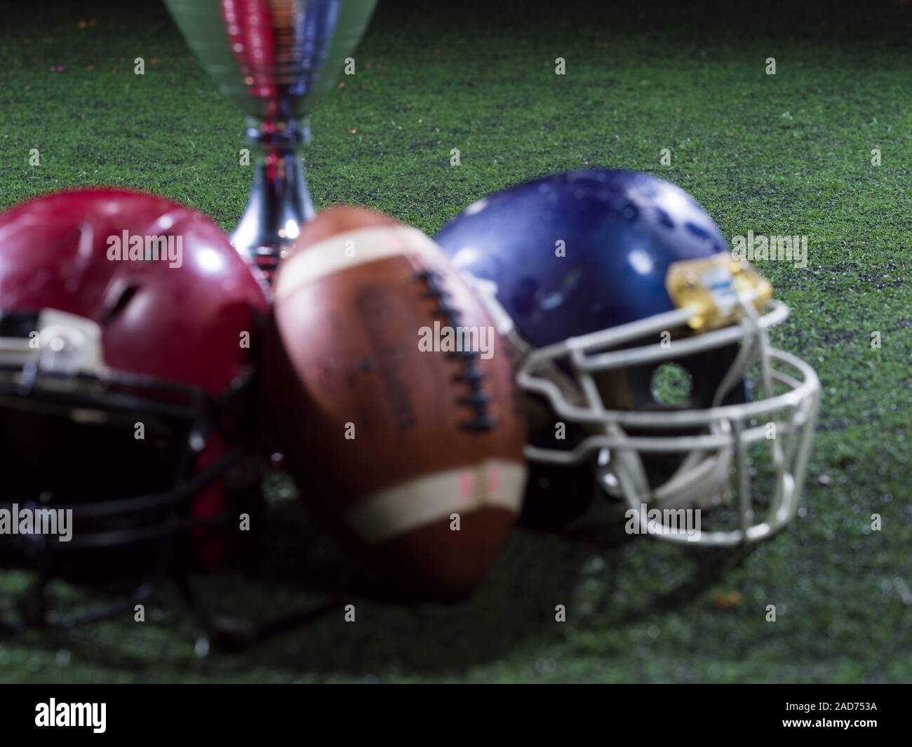 Leather football helmets hi-res stock photography and images - Alamy