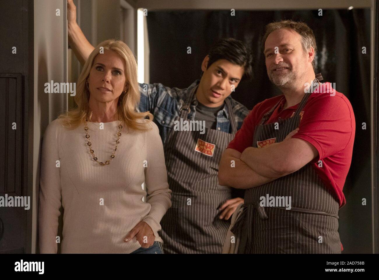 TURKEY DROP, from left: Cheryl Hines, Ben Levin, David Hewlett, (aired ...