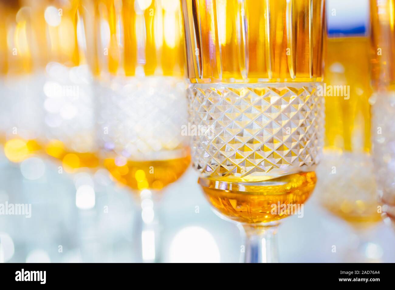 Orange glasses in a row - texture with light behind - for background ...