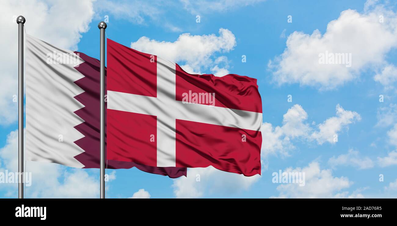 Qatar denmark flag hi-res stock photography and images - Alamy