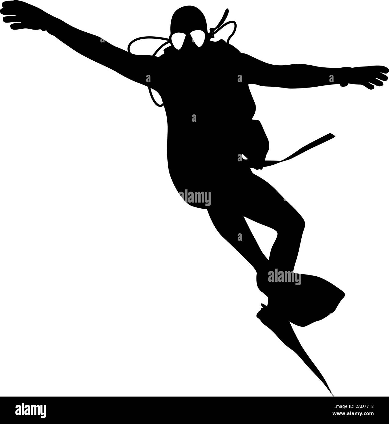 Scuba Diver Silhouette
