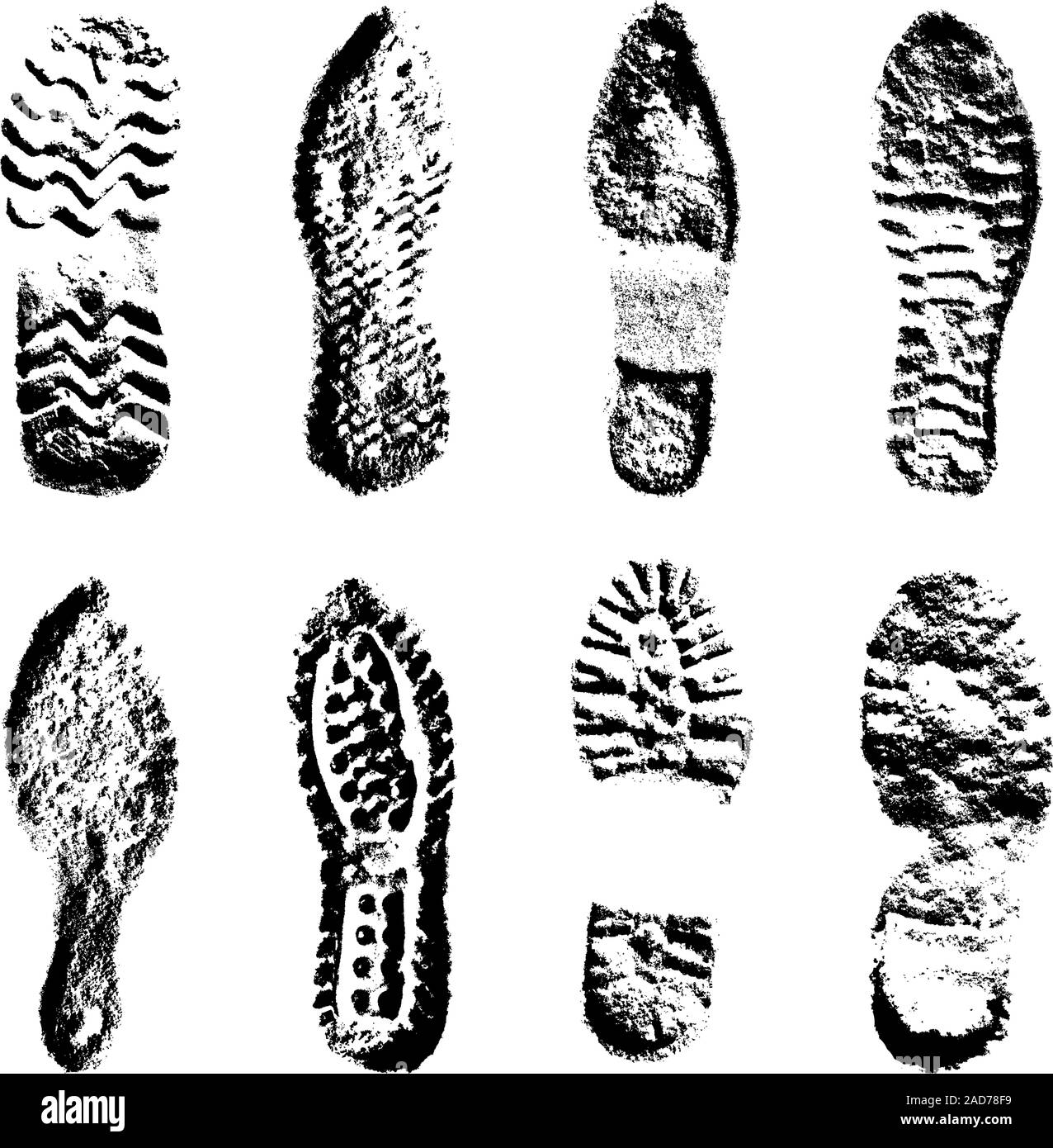 Shoe prints silhouette hi-res stock photography and images - Alamy