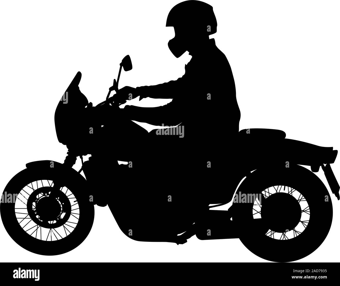 Rider participates motocross championship. Vector illustration Stock ...