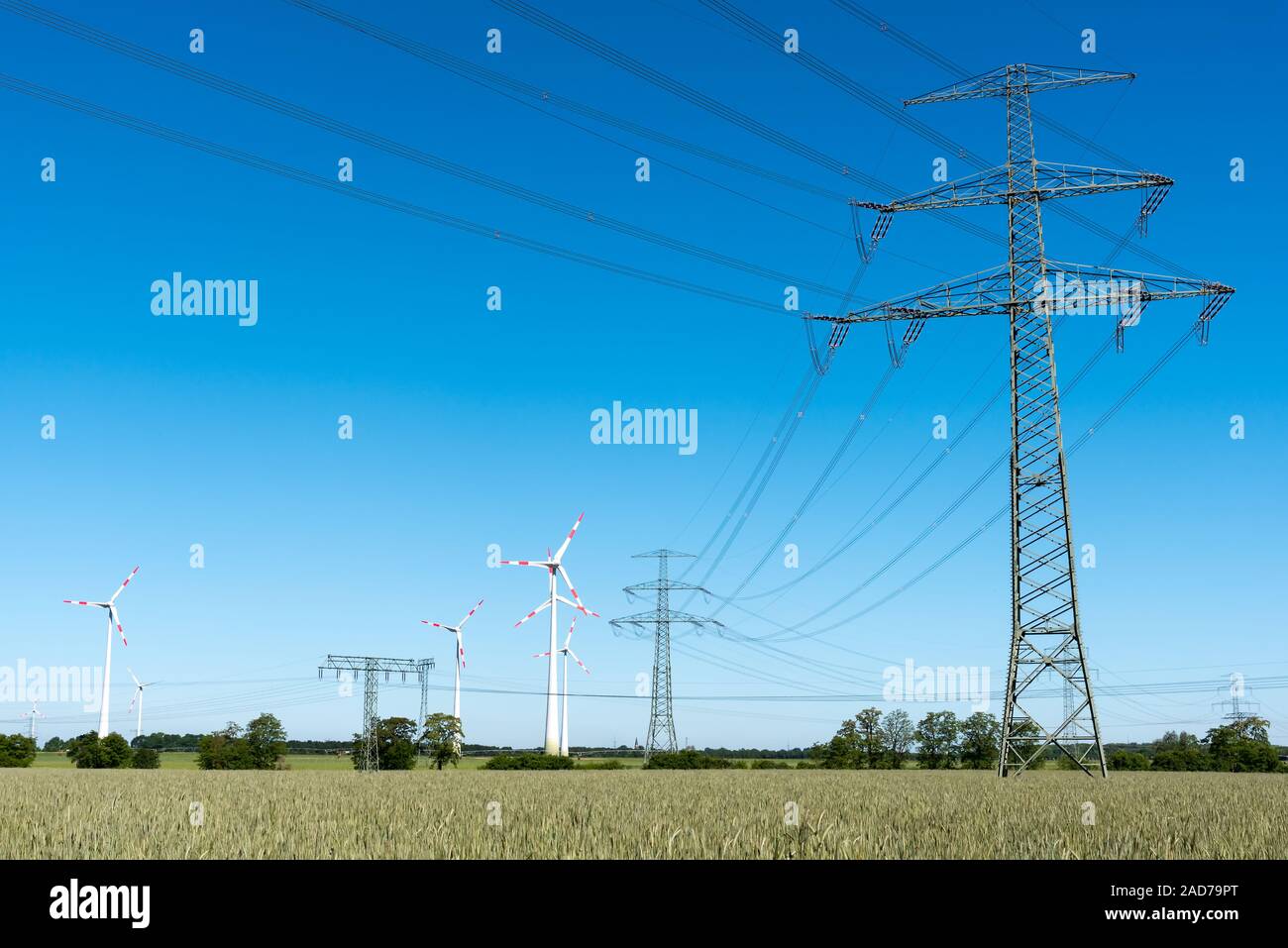 Rural transmission lines hi-res stock photography and images - Alamy