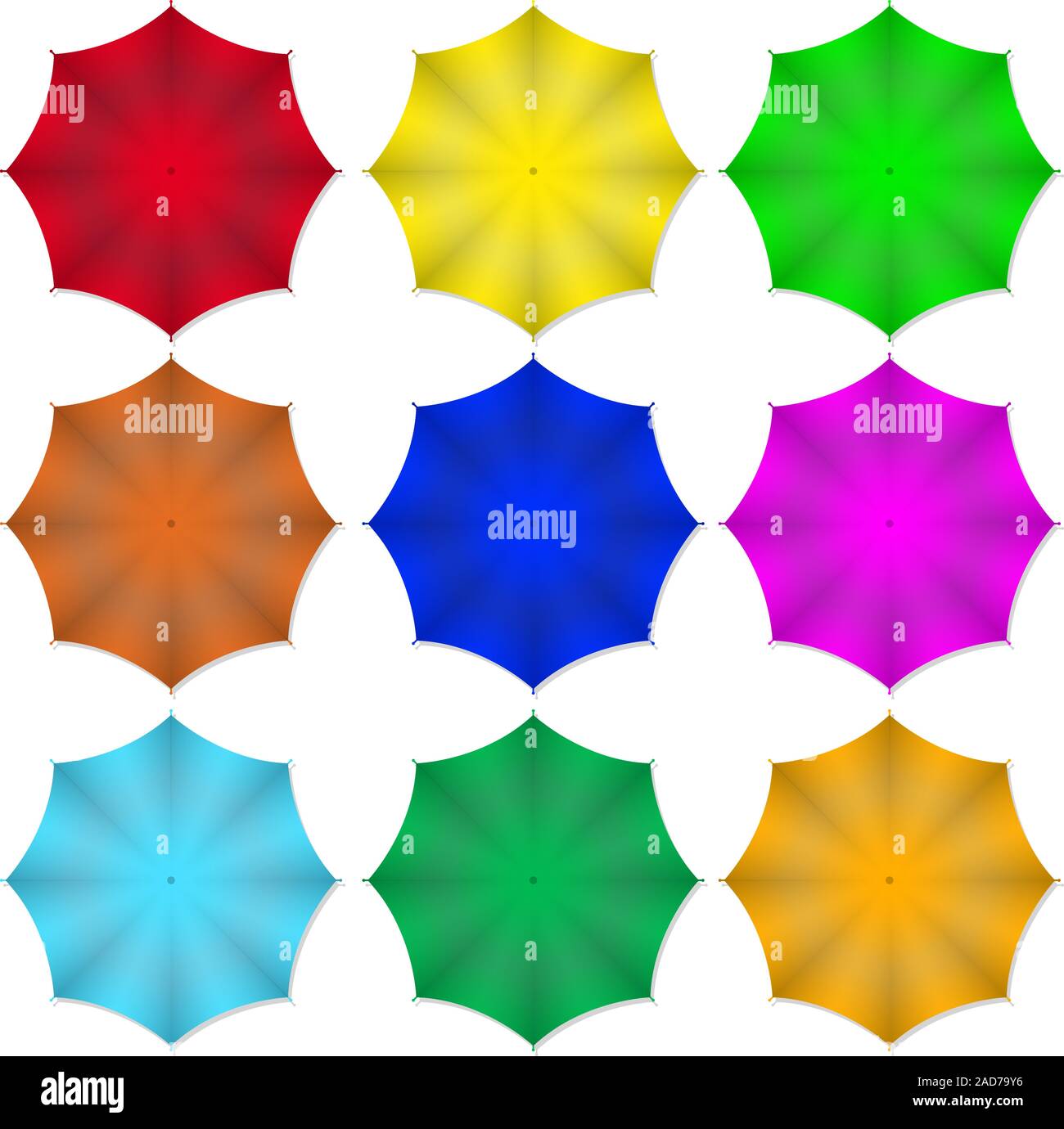 Beach umbrellas vector hi-res stock photography and images - Alamy