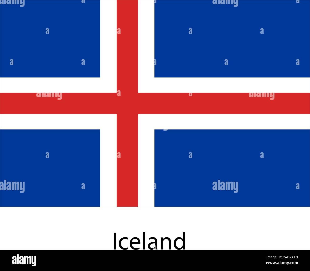 Editable iceland flag vector hi-res stock photography and images - Alamy