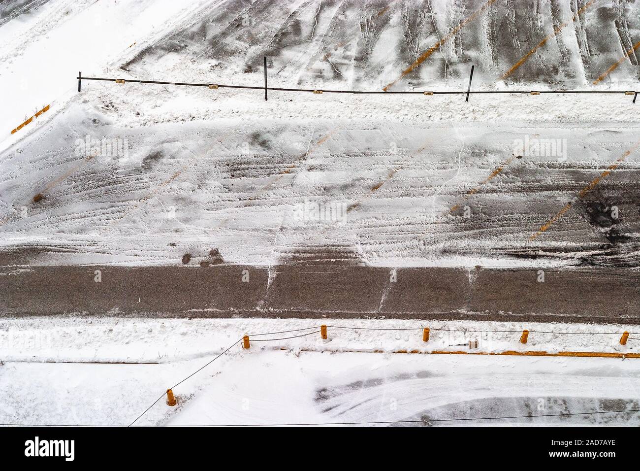 Winter view of Gary Indiana Stock Photo - Alamy