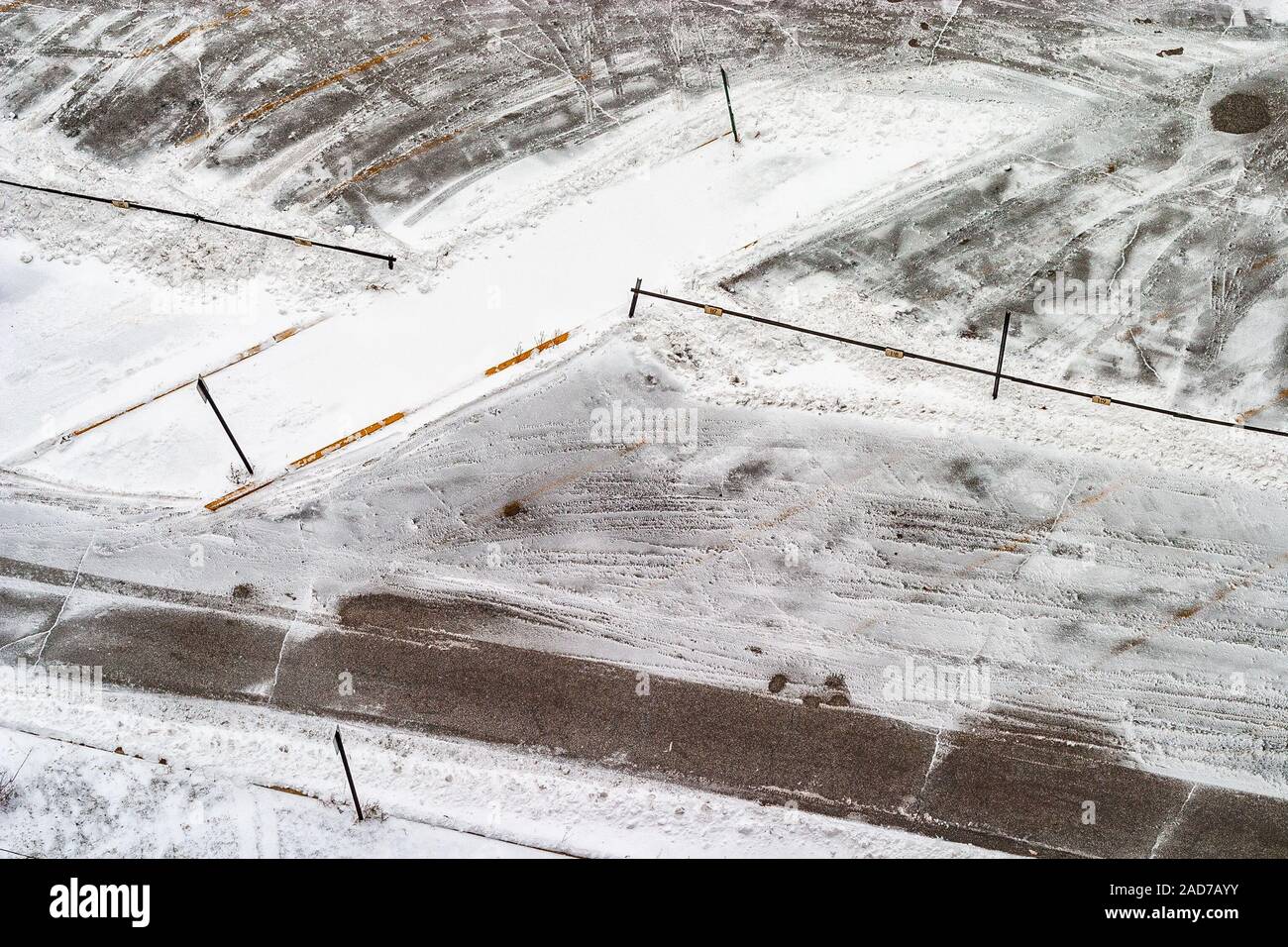 Winter view of Gary Indiana Stock Photo - Alamy