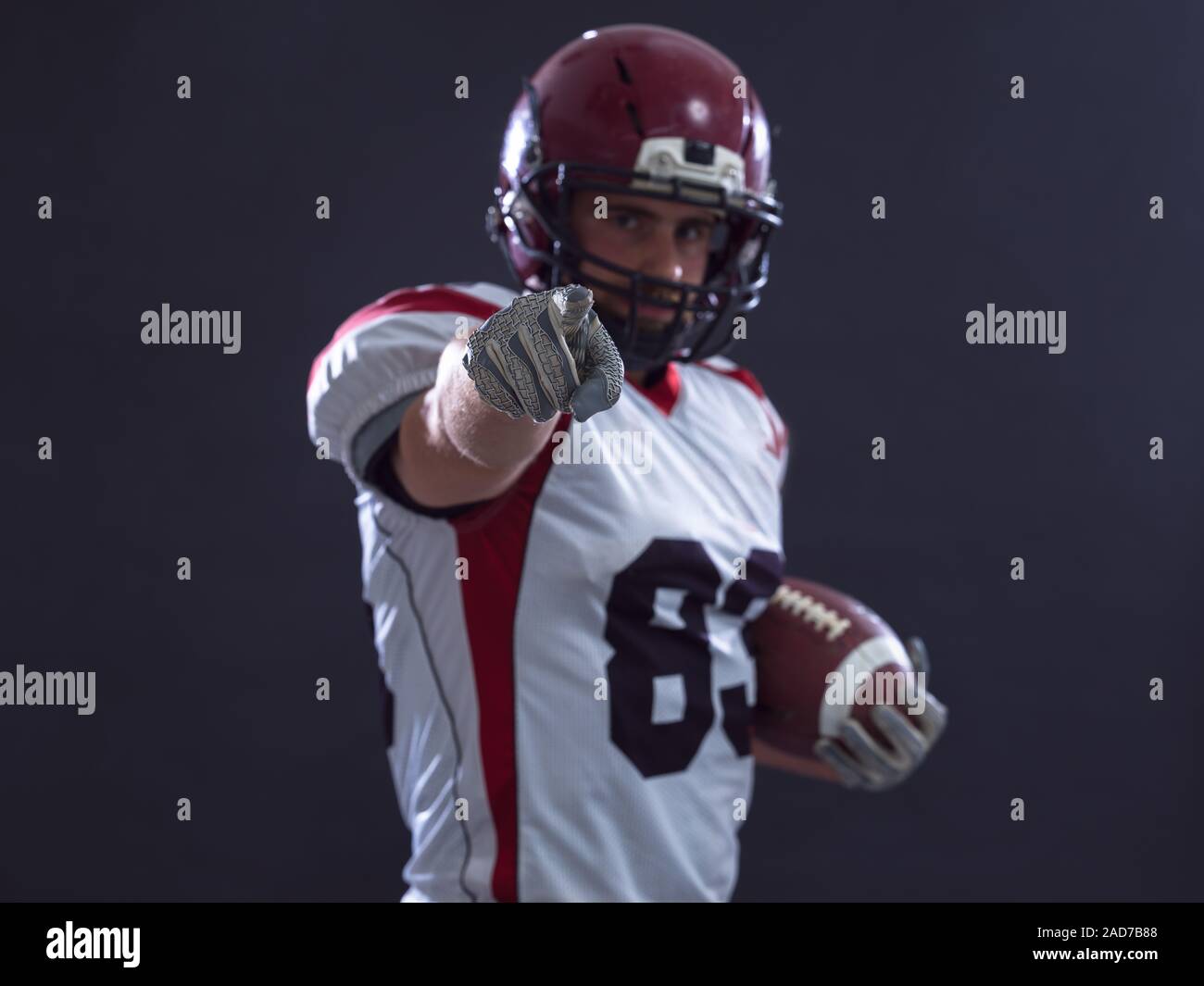 Young serious sportsman pointing hi-res stock photography and images ...
