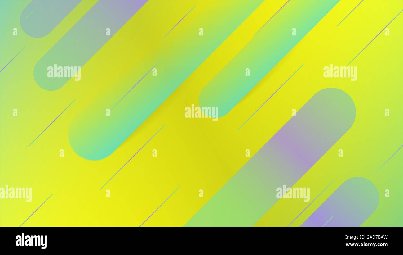 Yellow abstract trendy shapes, minimal background. Colorful geometric ...