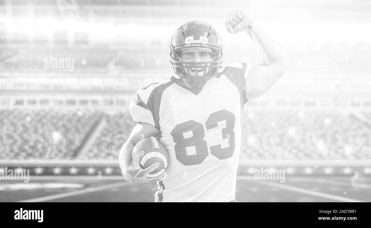 american football player celebrating touchdown Stock Photo - Alamy