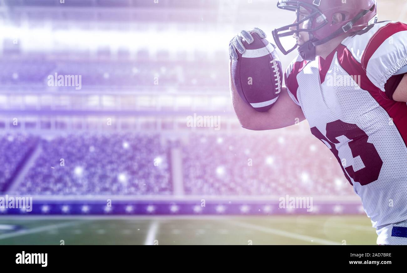 Quarterback throwing football in studio hi-res stock photography and ...
