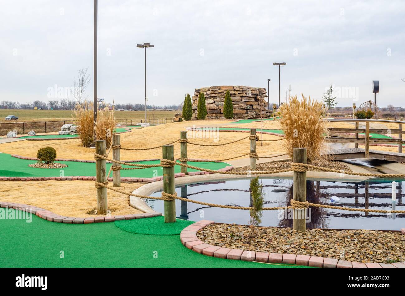 Mini golf course Stock Photo - Alamy