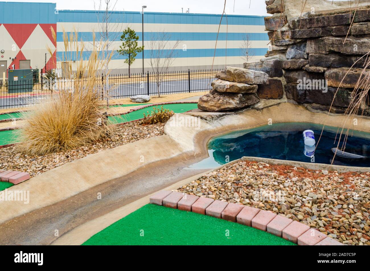 Mini golf course Stock Photo - Alamy