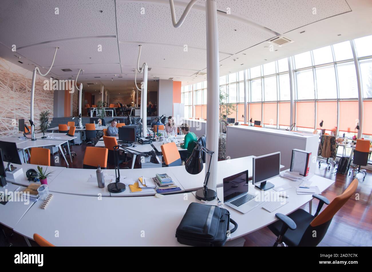 busy coworking office space Stock Photo - Alamy
