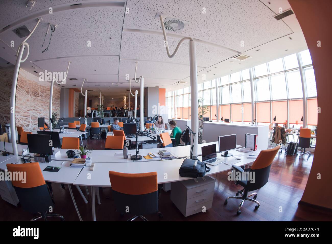 busy coworking office space Stock Photo - Alamy