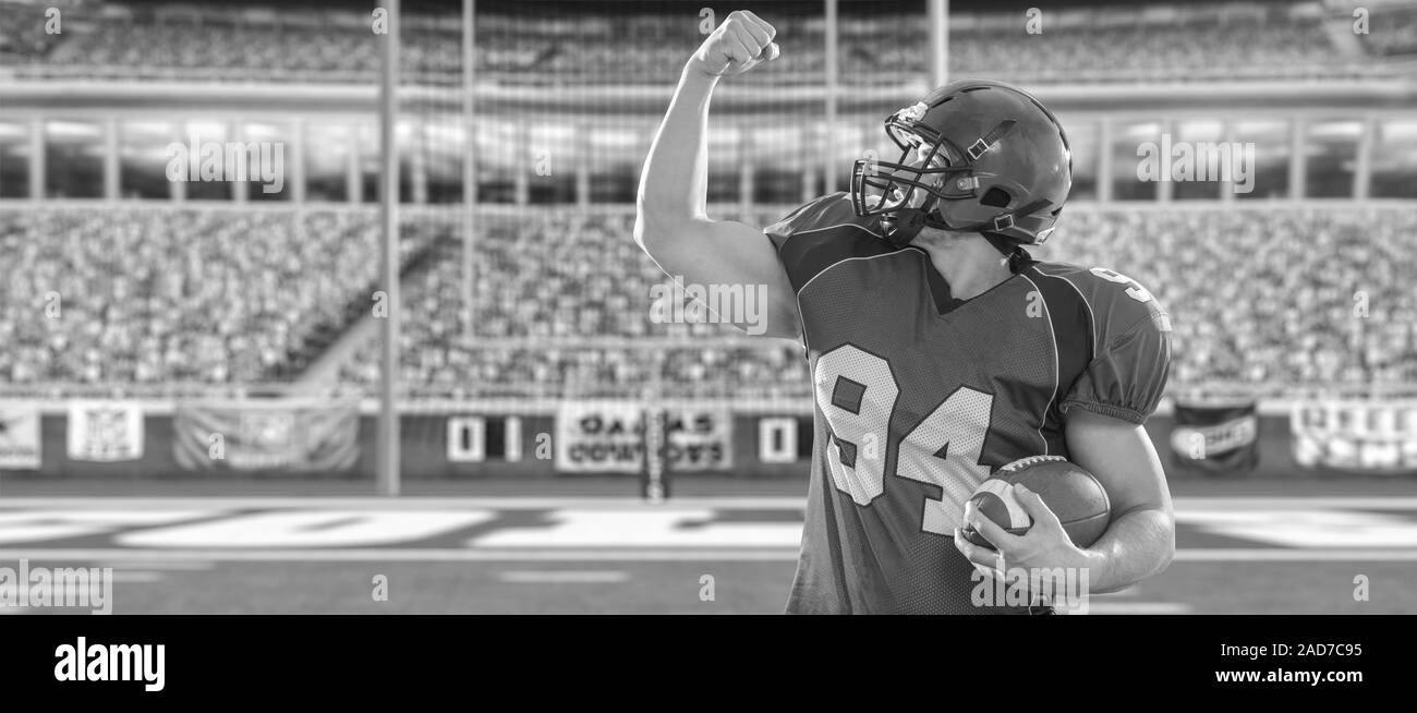 american football player celebrating touchdown Stock Photo - Alamy
