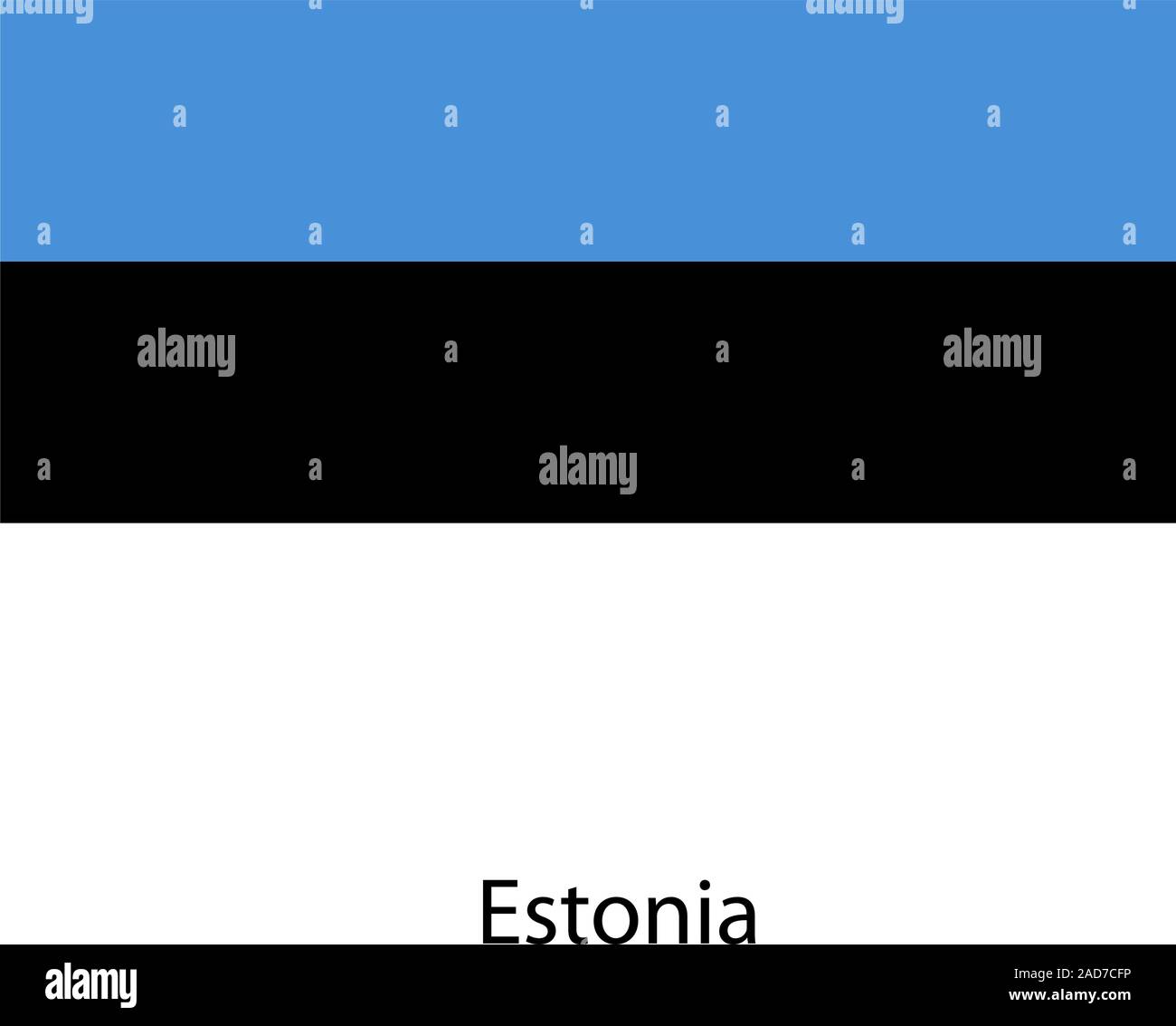 Flag of the country estonia. Vector illustration. Exact colors Stock ...