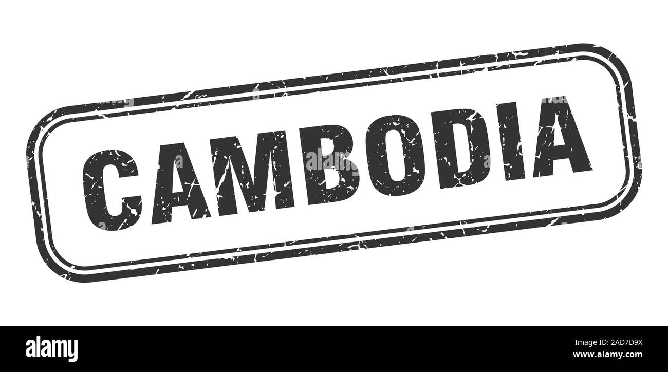 Cambodia stamp. Cambodia black grunge isolated sign Stock Vector Image ...