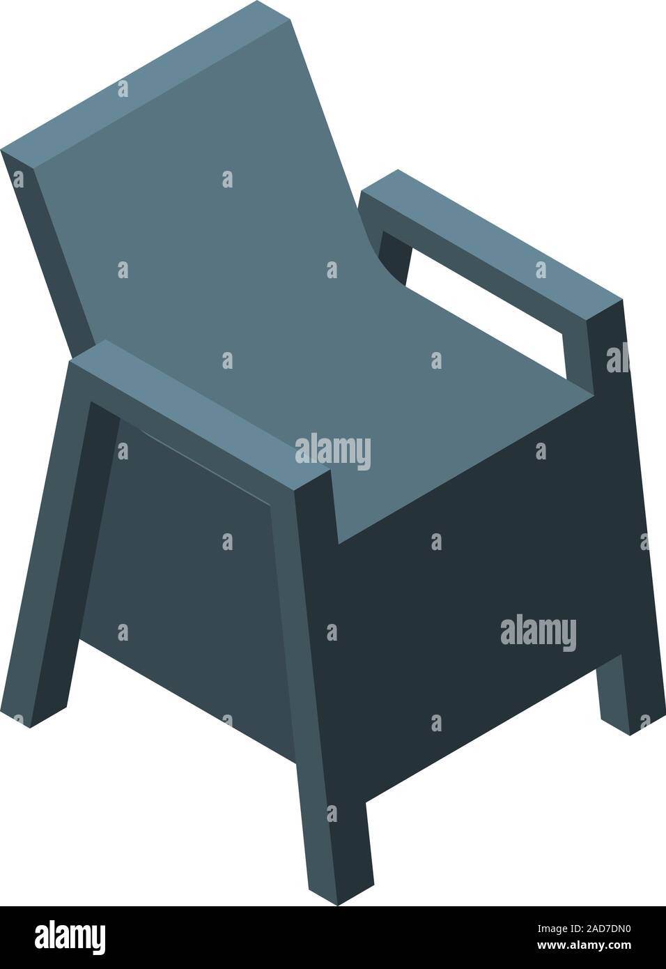 Empty chair on terrace Stock Vector Images - Alamy