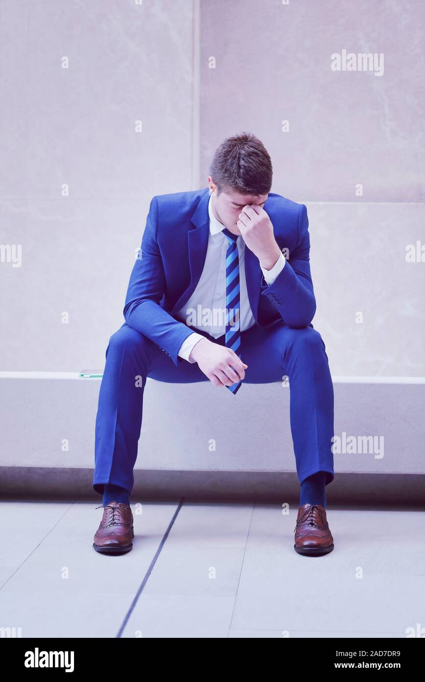 frustrated young Business man Stock Photo - Alamy
