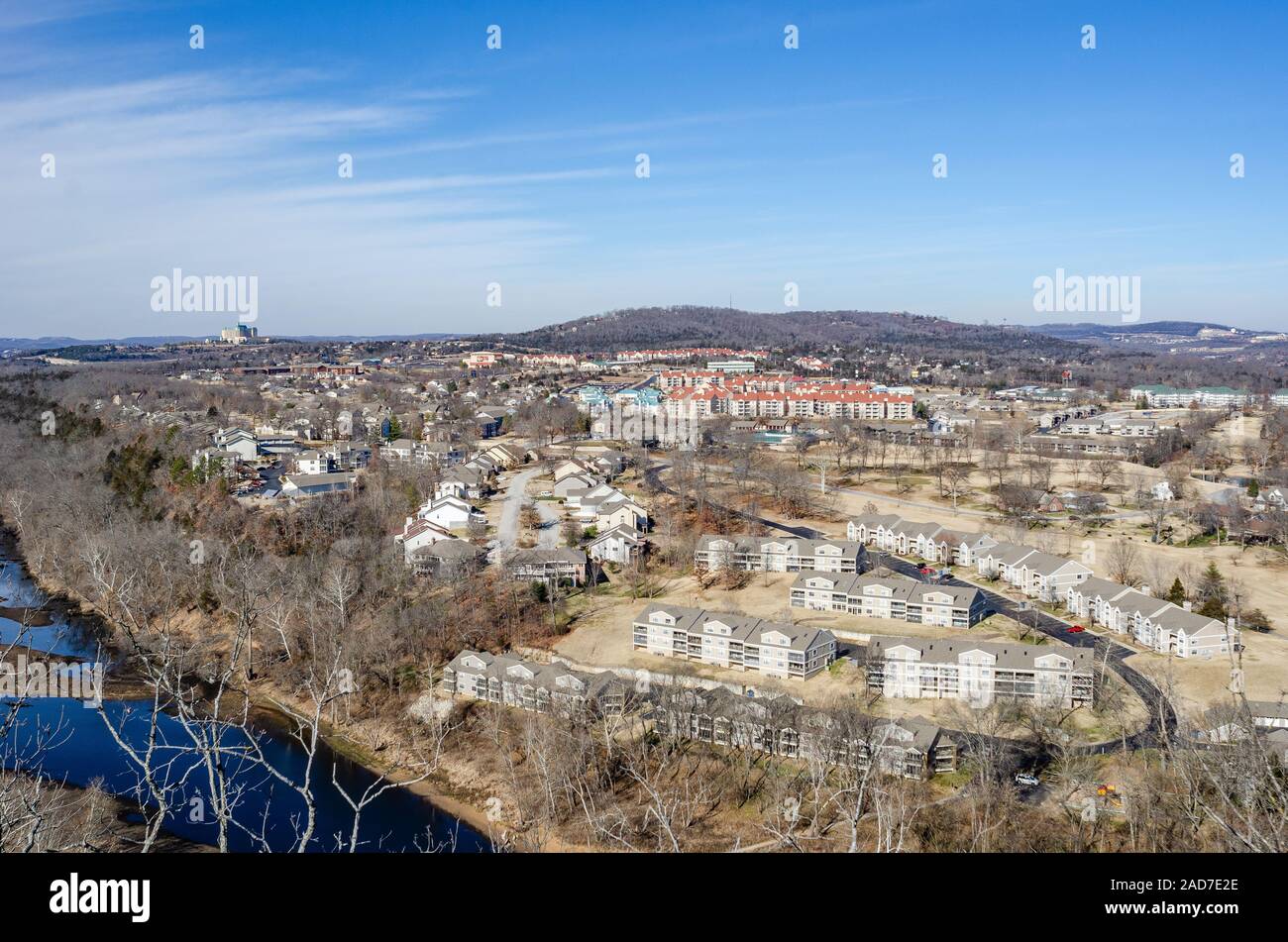 Aerial view of Branson Stock Photo - Alamy