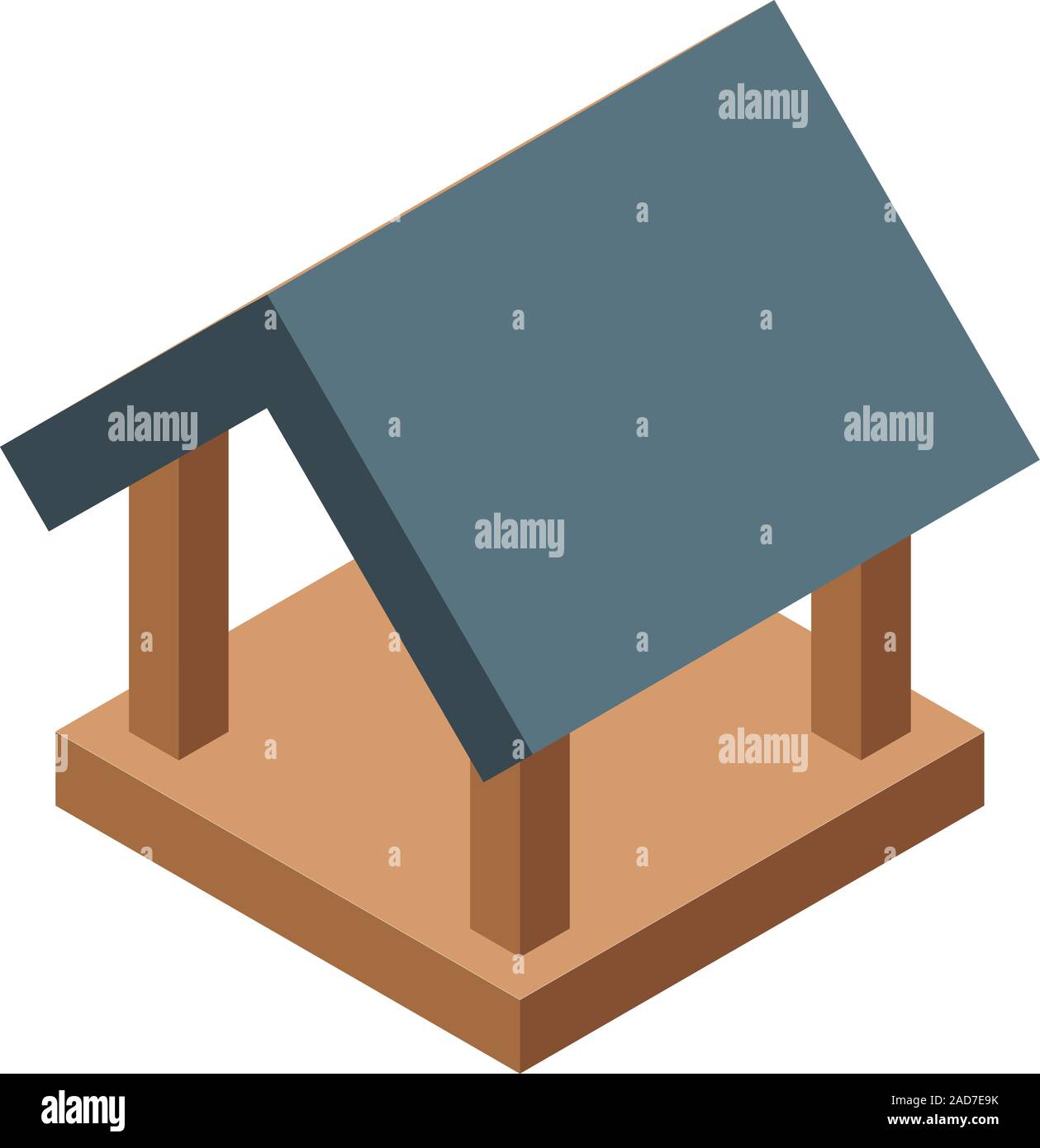 Bird house roof icon, isometric style Stock Vector Image & Art - Alamy