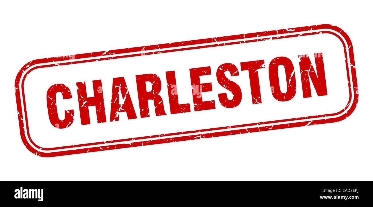 Charleston stamp. Charleston red grunge isolated sign Stock Vector ...