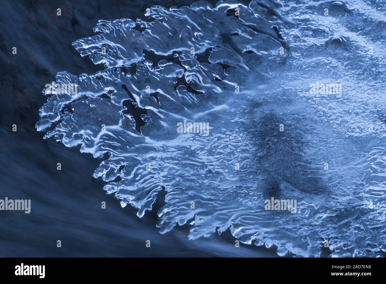 Frozen Brook With Ice Structures High Resolution Stock Photography and ...