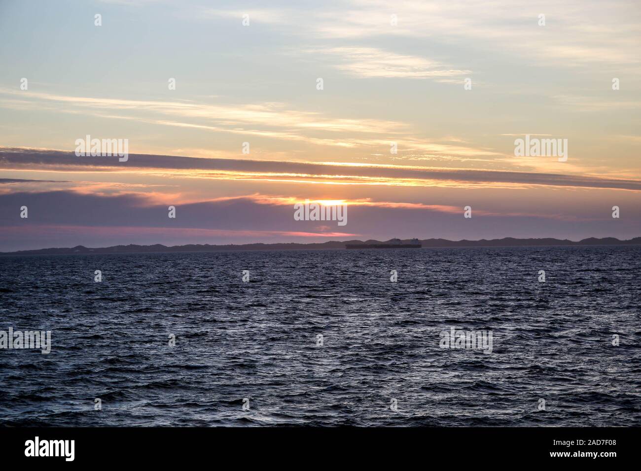 Sunset over Cockburn Sound , Perth Stock Photo - Alamy