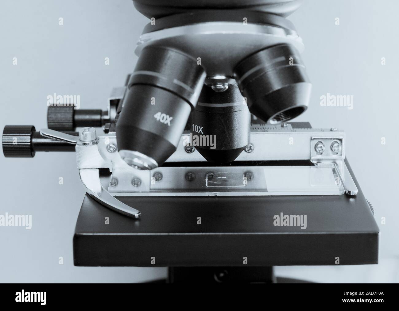 Light microscope detail Stock Photo - Alamy